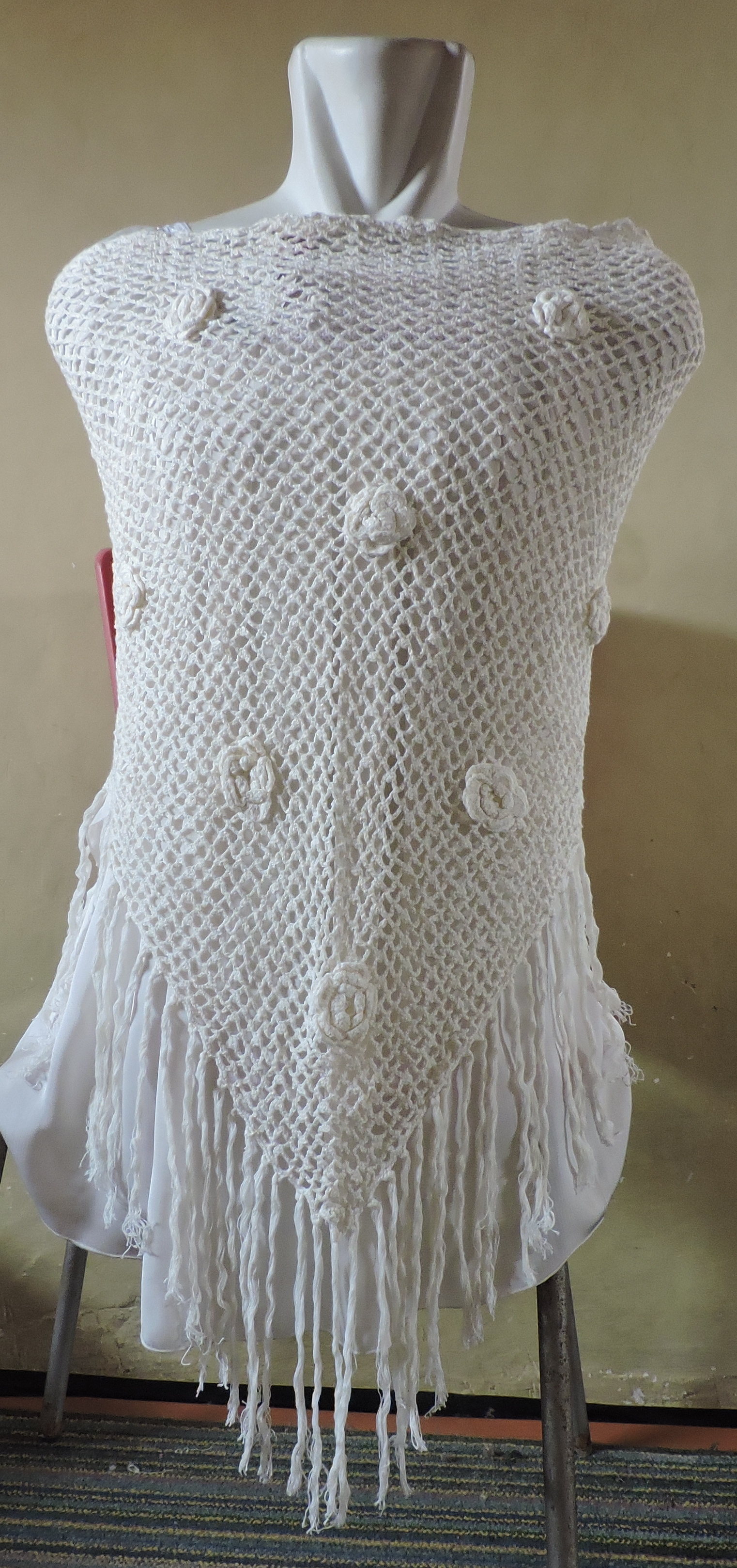 Syal Rajut Putih Original Import, Authentic White Knit Scraf | KASKUS