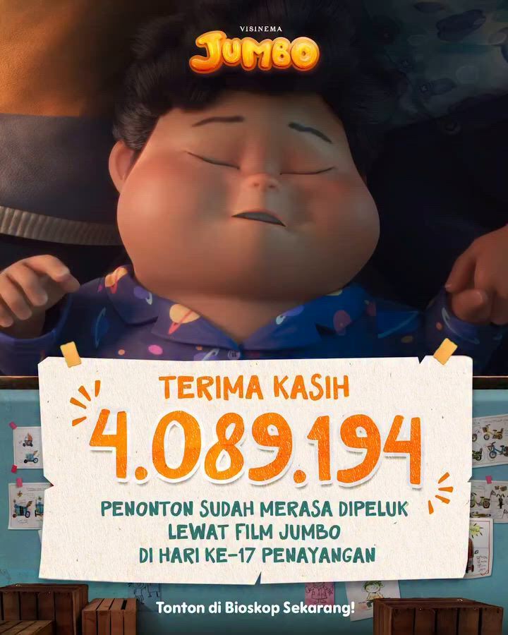 Film Animasi "JUMBO" Asal Indonesia Sudah Mencapai 4.089.194 Penonton ...